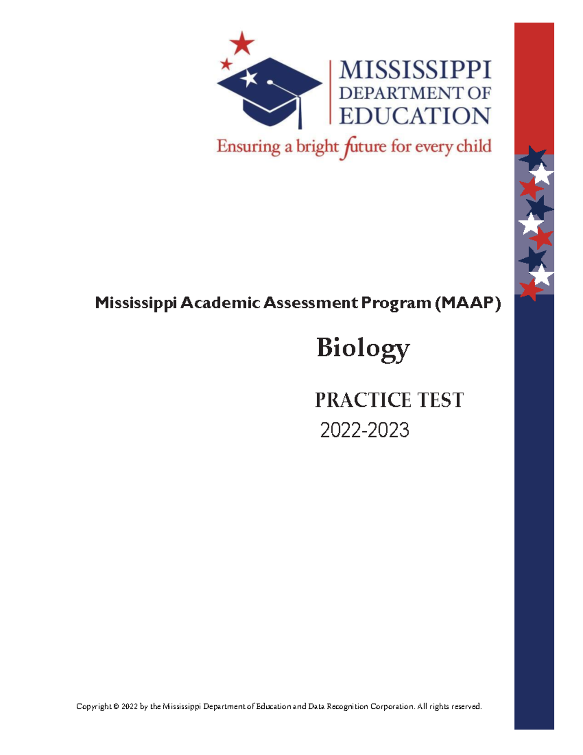2022-2023 MAAP Biology Practice Test with Answer Key - Studocu