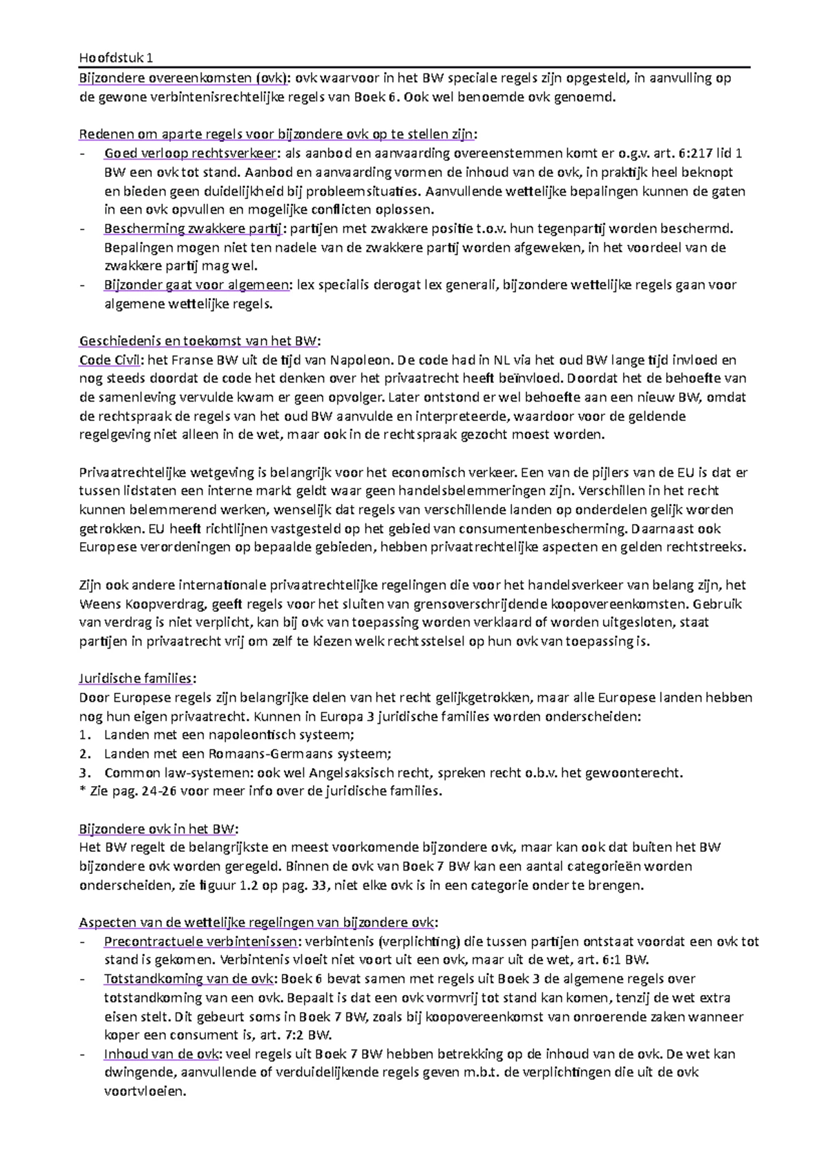 Studentenhandleiding Bijzondere Overeenkomsten 2024-2025 (Cursus 10 ...