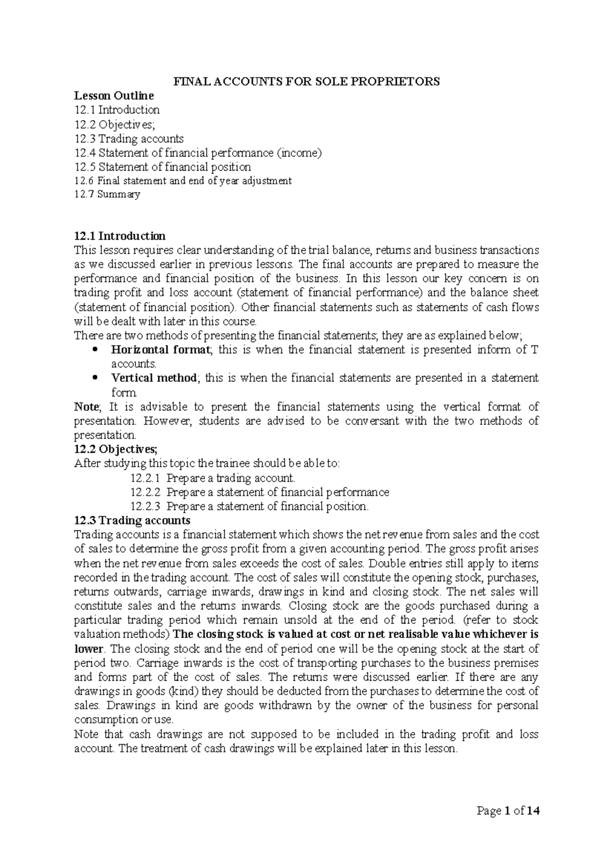 DOC-20221019-WA0028 - FINAL ACCOUNTS FOR SOLE PROPRIETORS Lesson ...