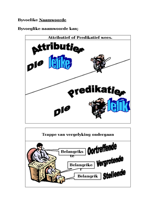 Deelwoorde - werksaart en klas bespreekings - Deelwoorde Soos die naam ...