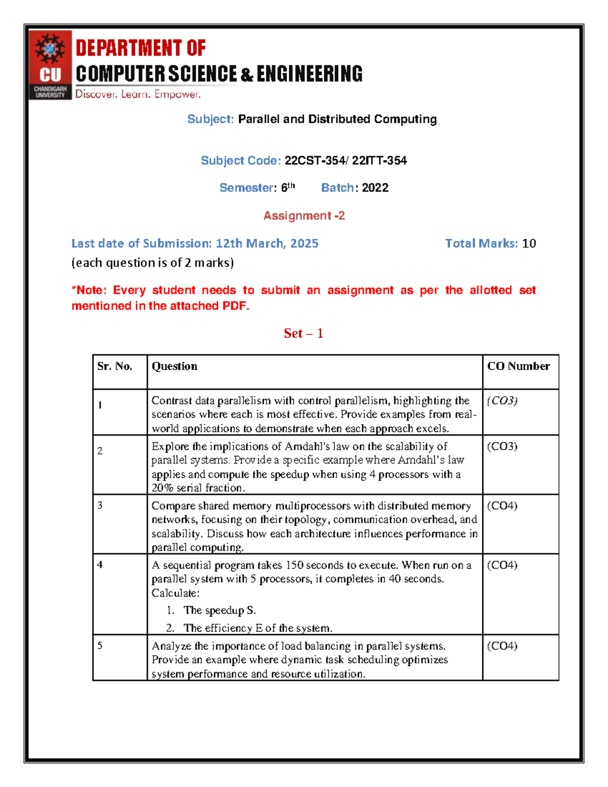 Average Learners ,PDC Assignment - DEPARTMENT OF COMPUTER SCIENCE ...