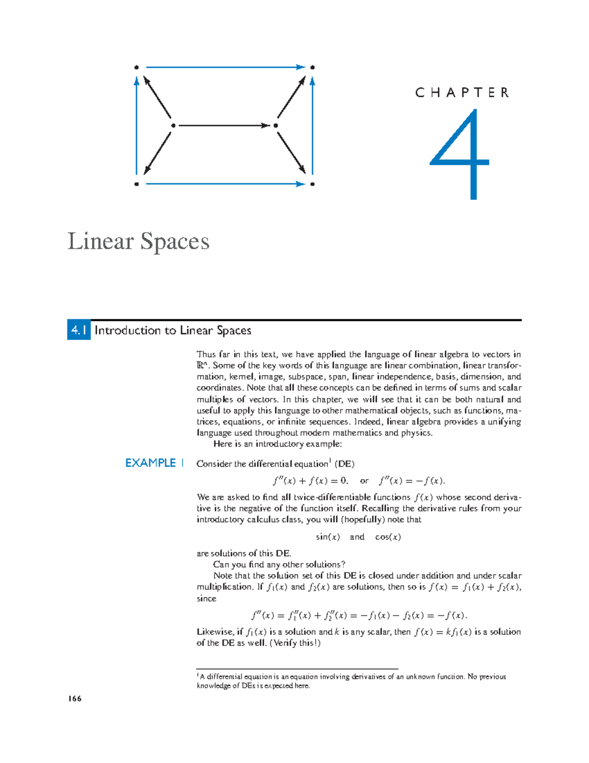 Linear algebra chapter 4: Introduction to linear spaces - Studocu