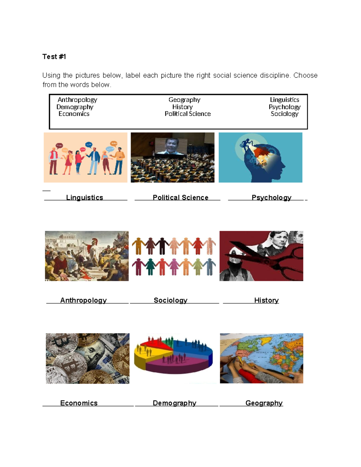 Module 2 Tests: Identifying Social Science Disciplines - Studocu