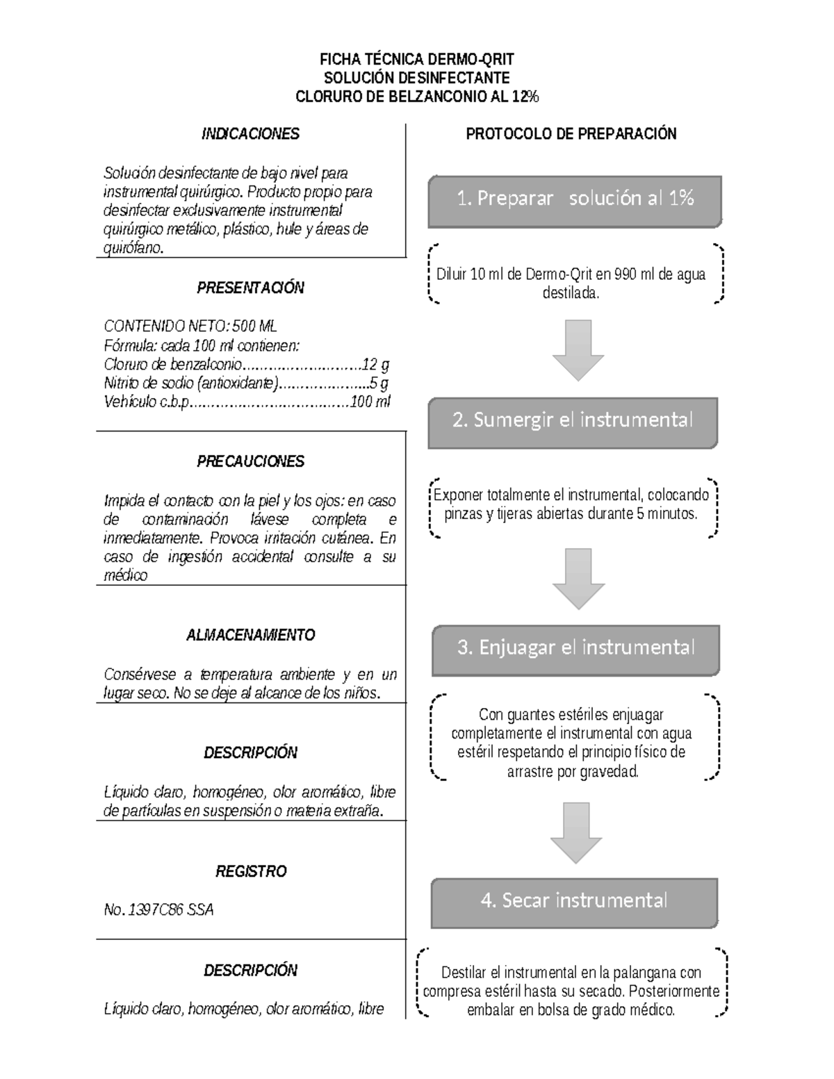 Protocolo de Desinfección de Instrumental Quirúrgico - Studocu