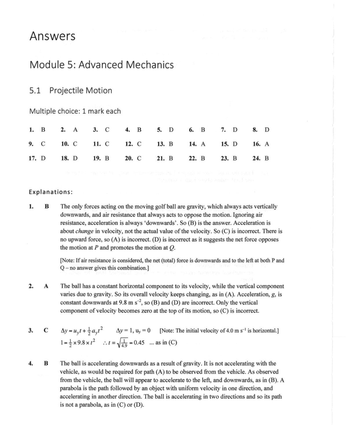 Module 5 Past HSC Q's Answers - ####### Answers Module 5: Advanced ...