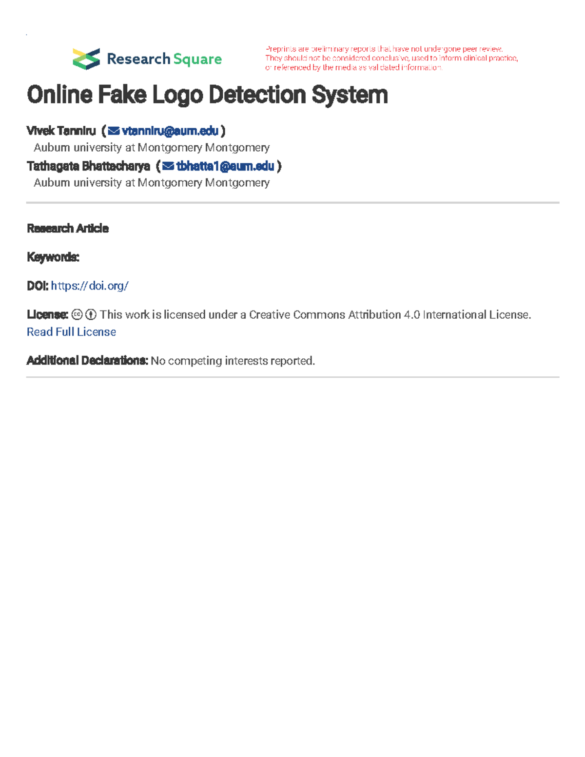 Online Fake Logo Detection System: A Machine Learning Approach - Studocu