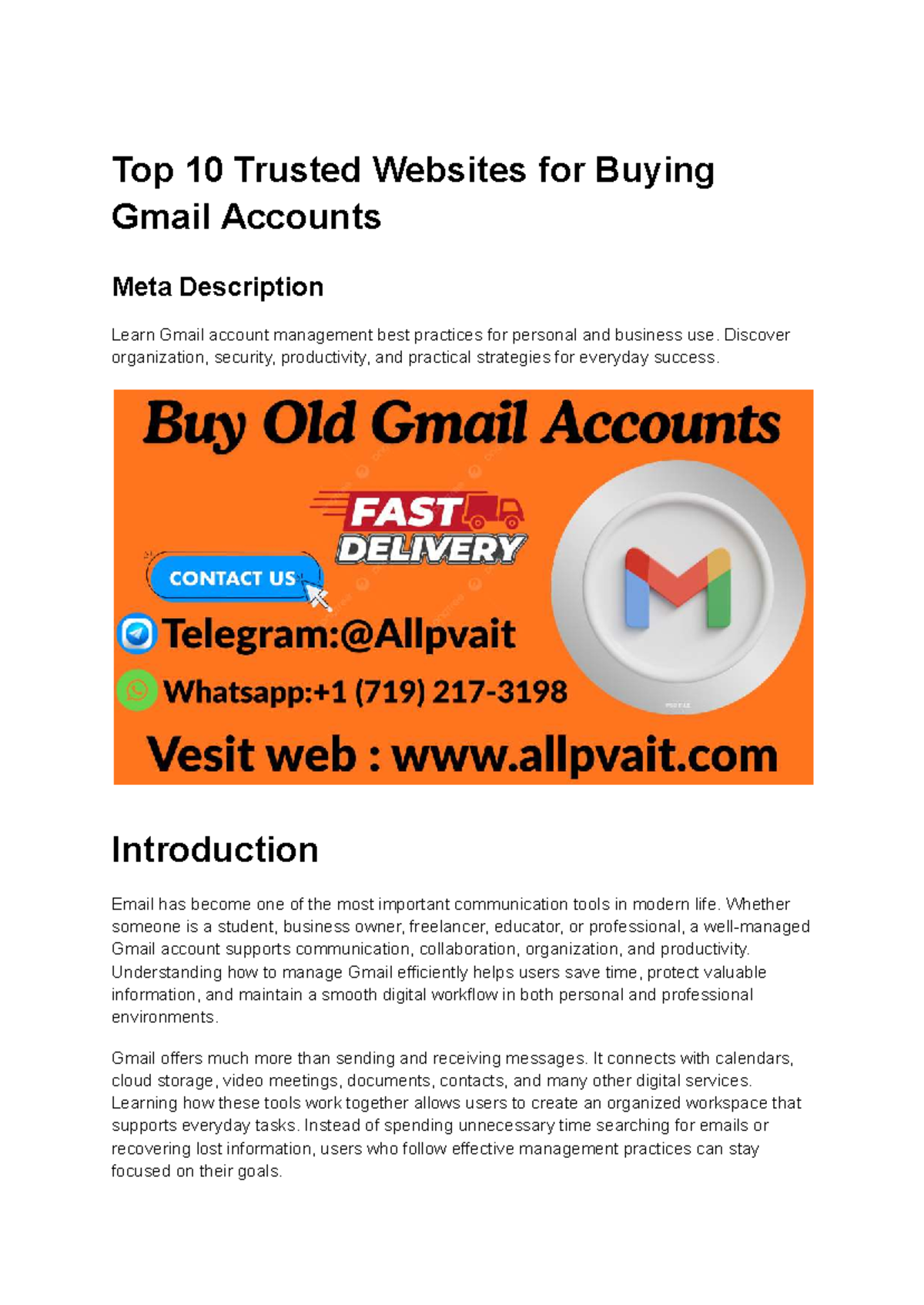 Top 10 Trusted Sites for Gmail Account Management Tips - Studocu