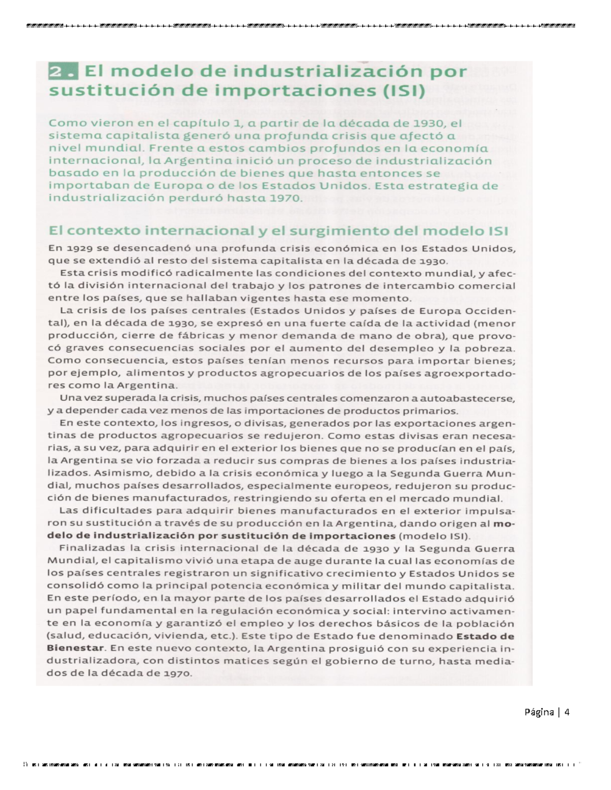 Modelo ISI: Resumen del Proceso de Industrialización en Argentina - Studocu