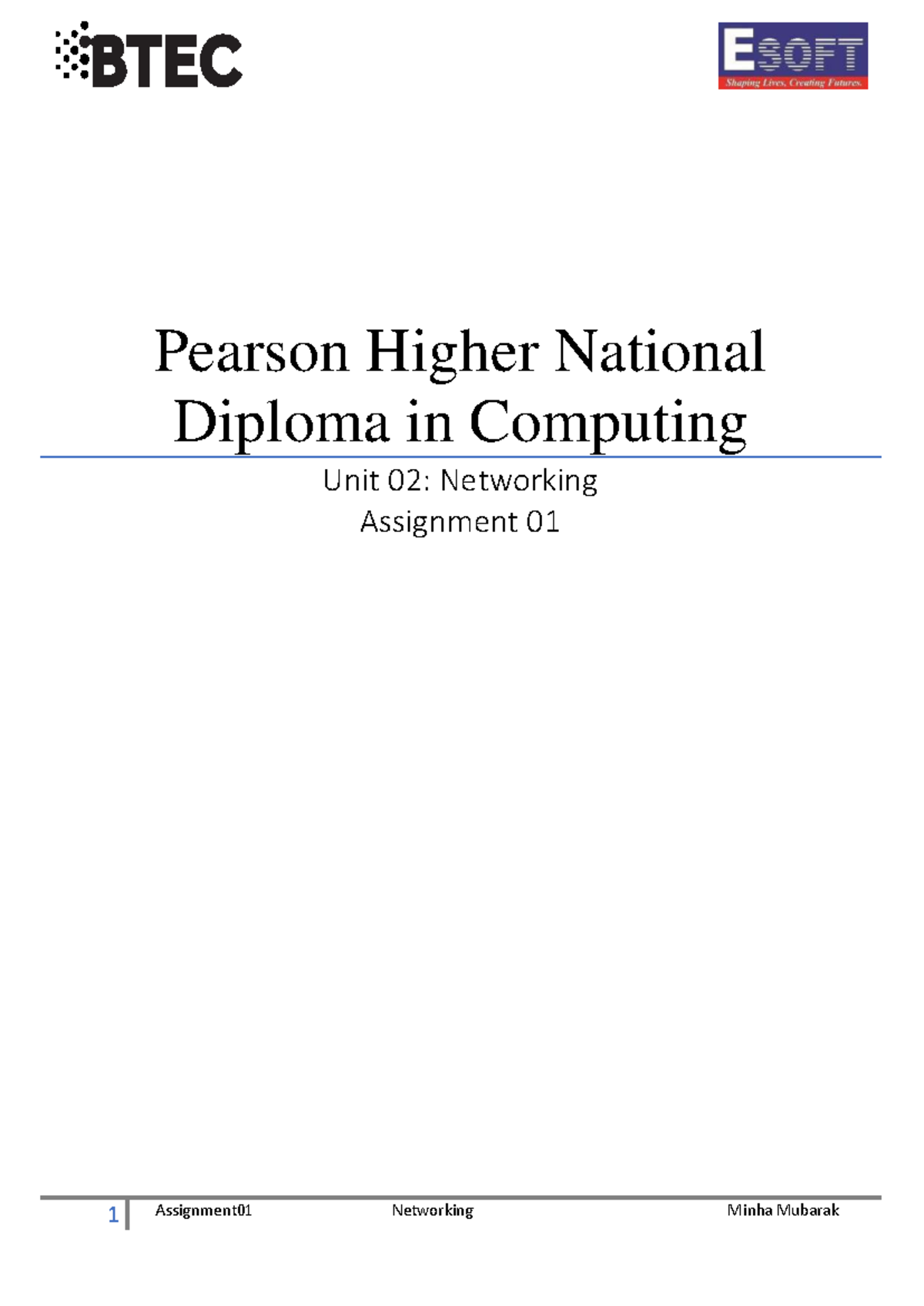 HND Computing Unit 02: Networking Assignment 01 - BlueScope LAN Design - Studocu