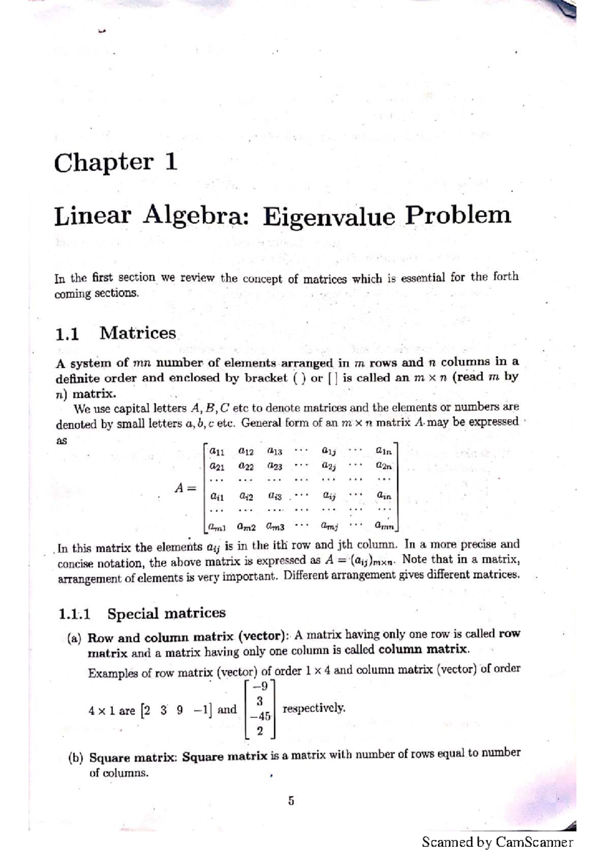 Chapter 1: Linear Algebra - Eigenvalue Problem (Module 1 Maths) - Studocu