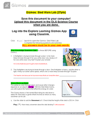 Completed Gizmos Phase Changes Lab - Gizmos: Phase Changes (15pts) Save ...