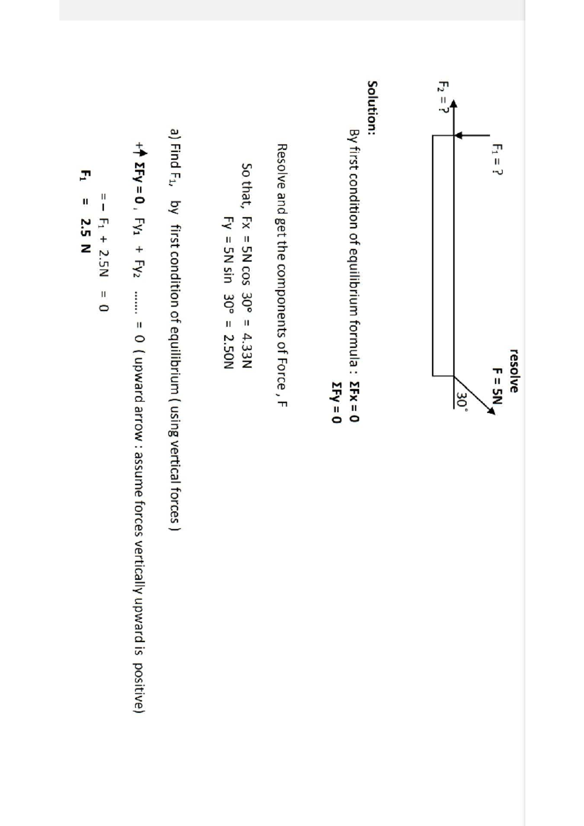 2 - Lecture: Resolving Forces and Equilibrium Conditions - Studocu