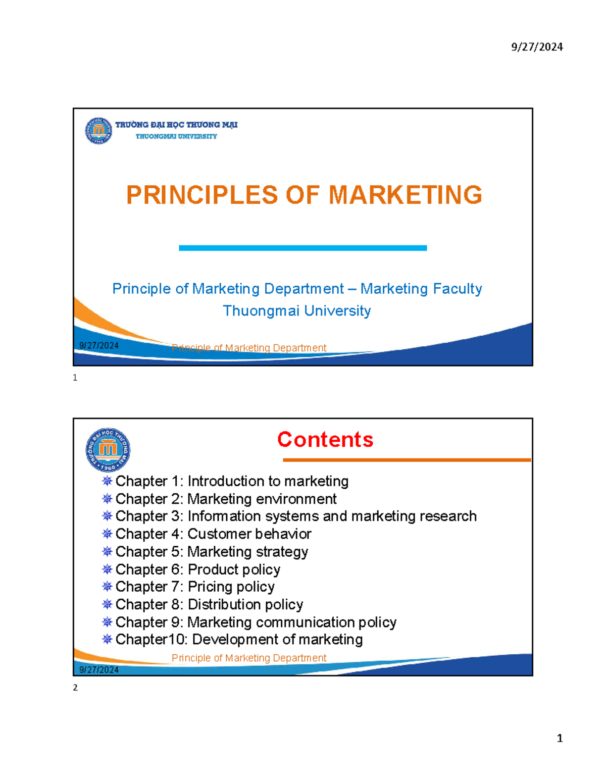 Principles of Marketing (POMar) - Comprehensive Overview and Concepts ...