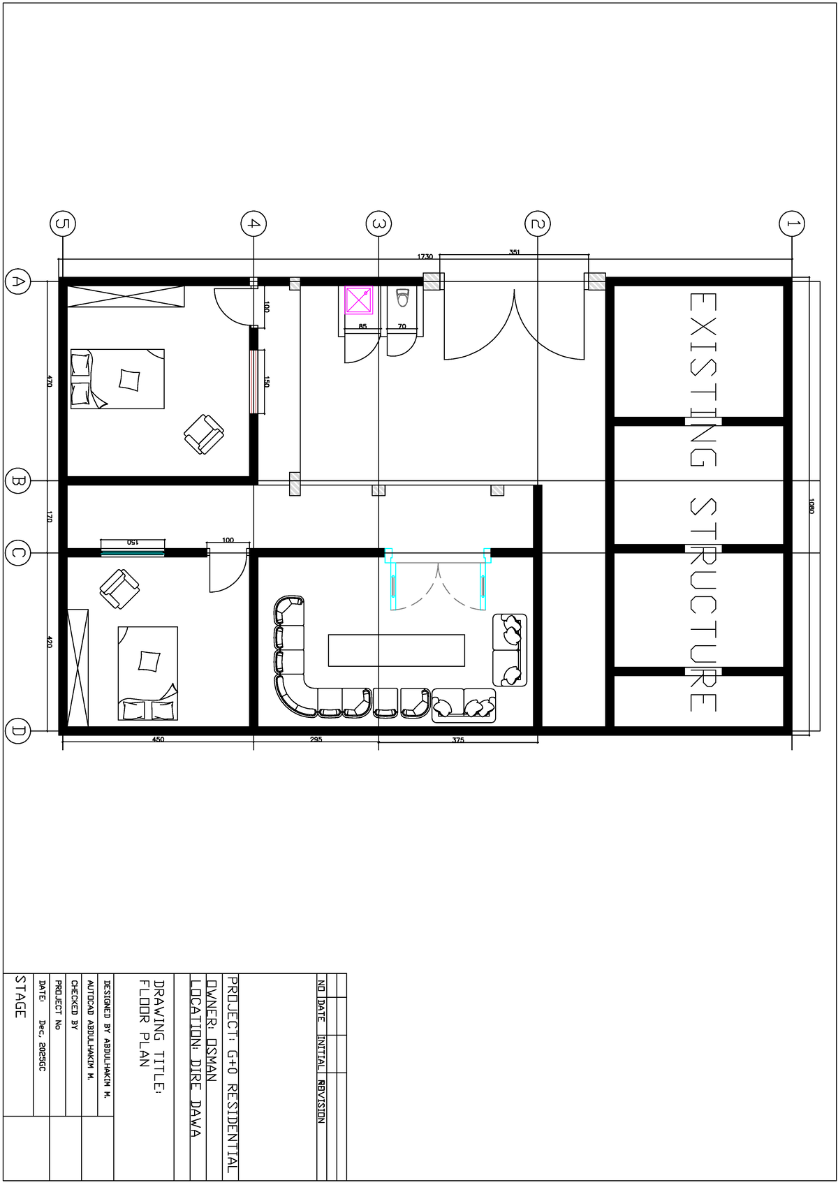 Residential Floor Plan Project 1080 - Osman Tutorial - Studocu