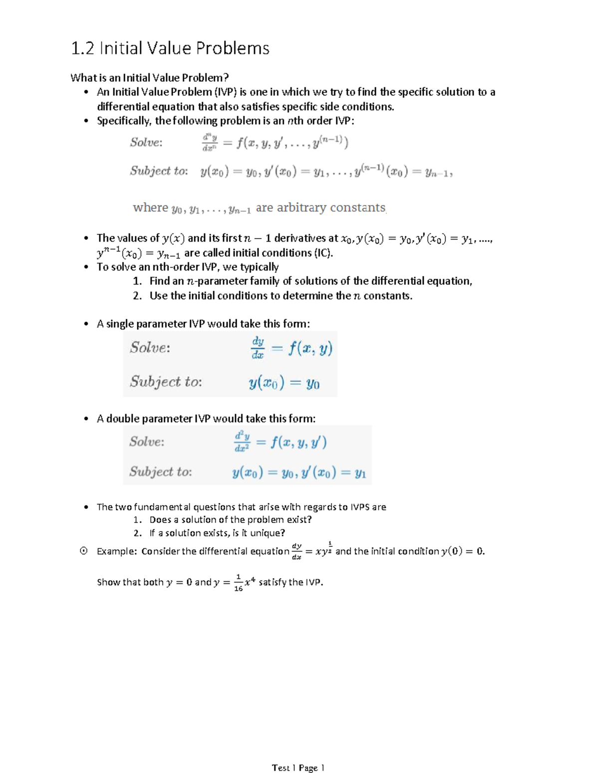 12 Initial Value Problems Understanding Ivps And Their Solutions 5833
