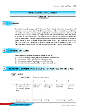 Health 10 Q3 Module 1 - Health Quarter 3 – Module 1: Significance of ...