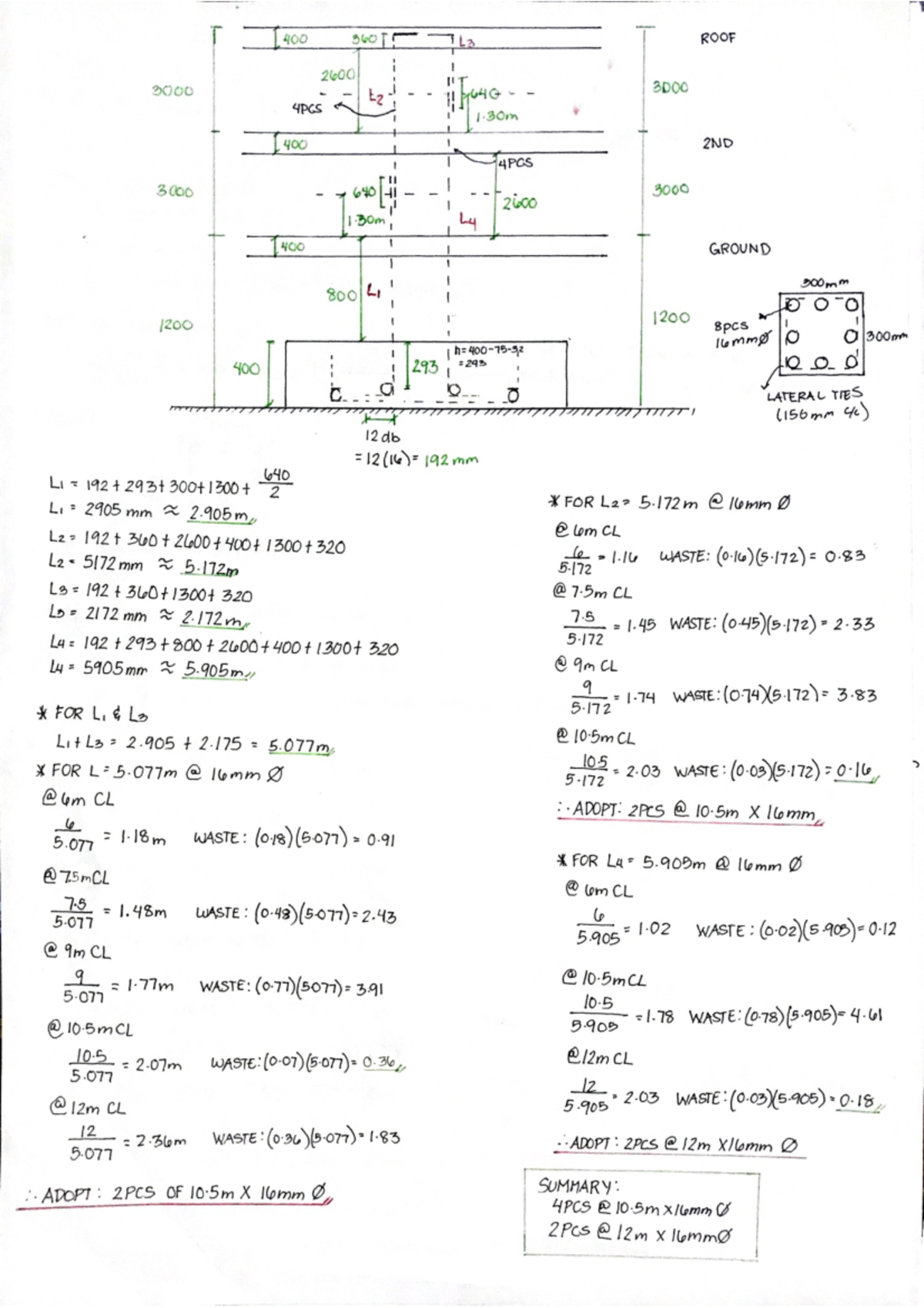 Structural Analysis of Column: Design & Cost Implications (ENG101) - Studocu