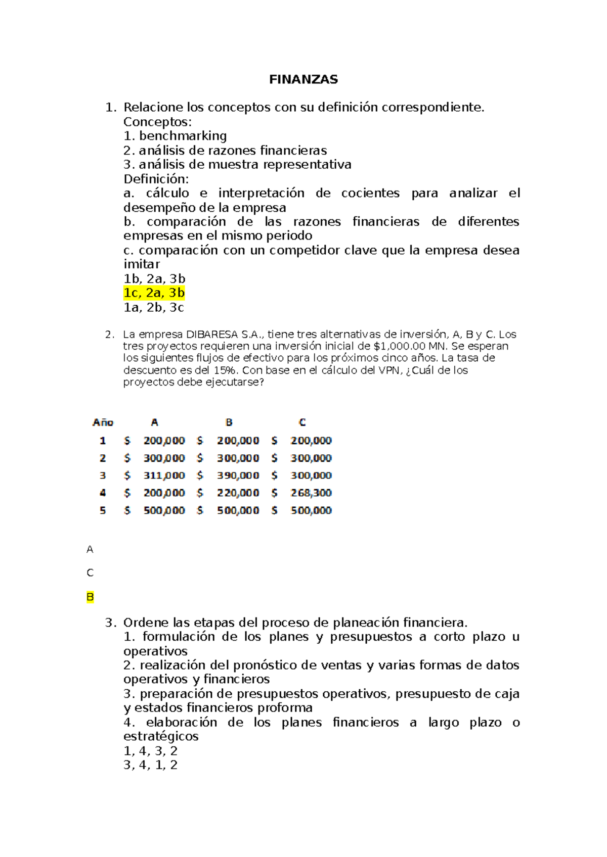 FINANZAS 1: Conceptos y Definiciones Clave en Finanzas EPE - Studocu