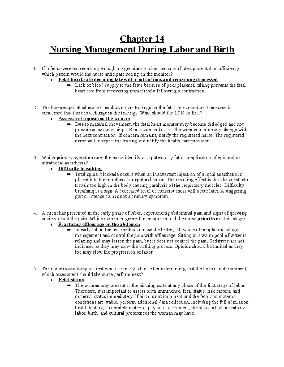 Chapter 14. Nursing Management During Labor and Birth - The licensed ...