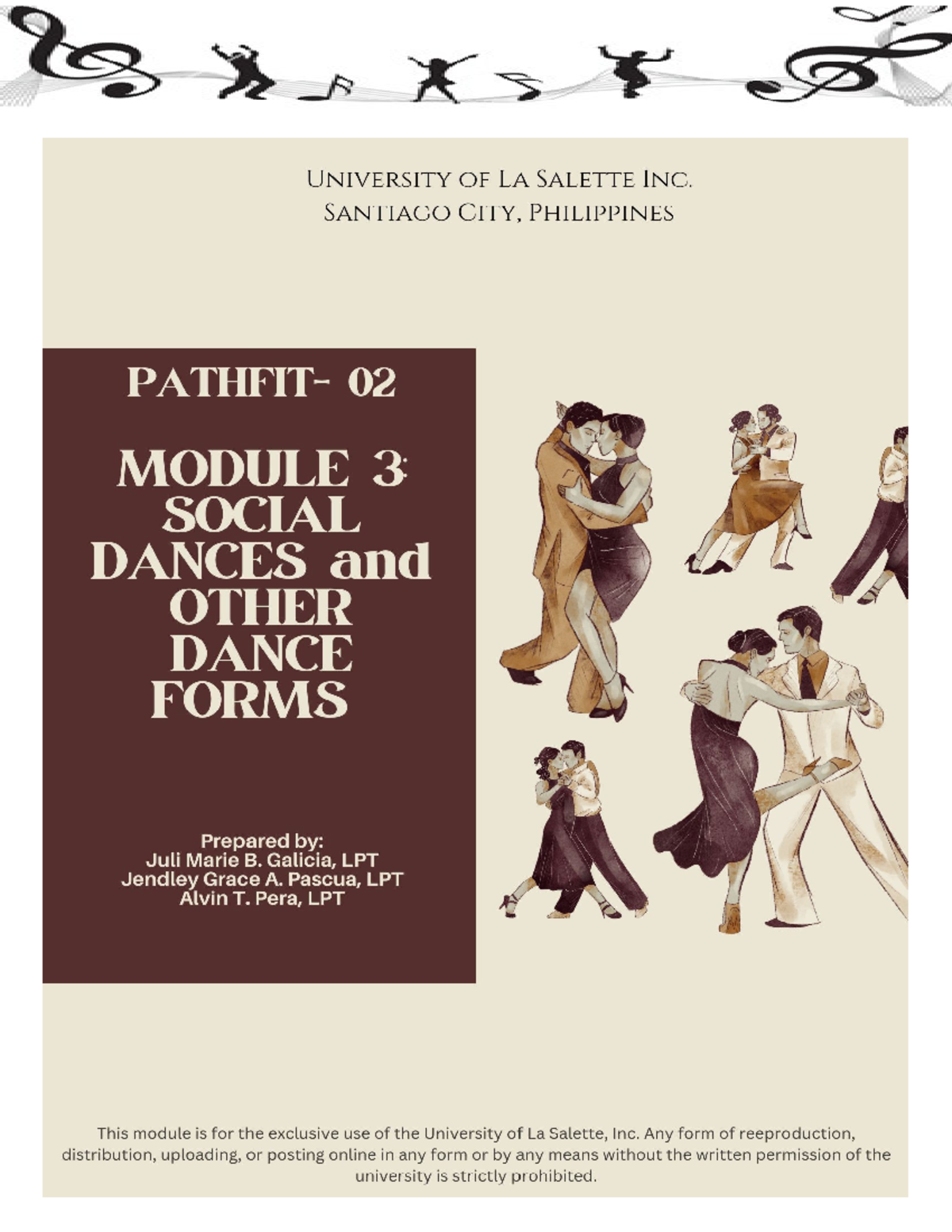 Pathfit 2 UNIT 3 - For lectures - LEARNING OUTCOMES At the end of the ...