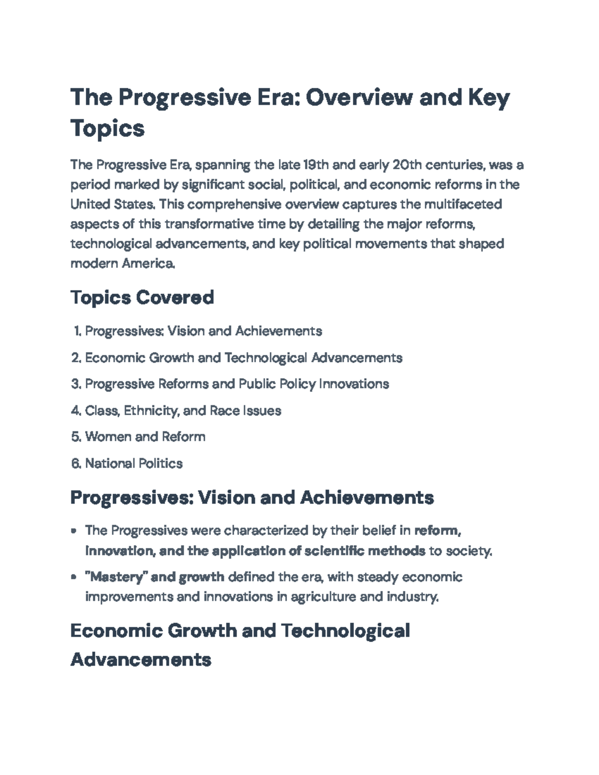 Progressive Era Overview: Key Reforms and Historical Impact - The ...