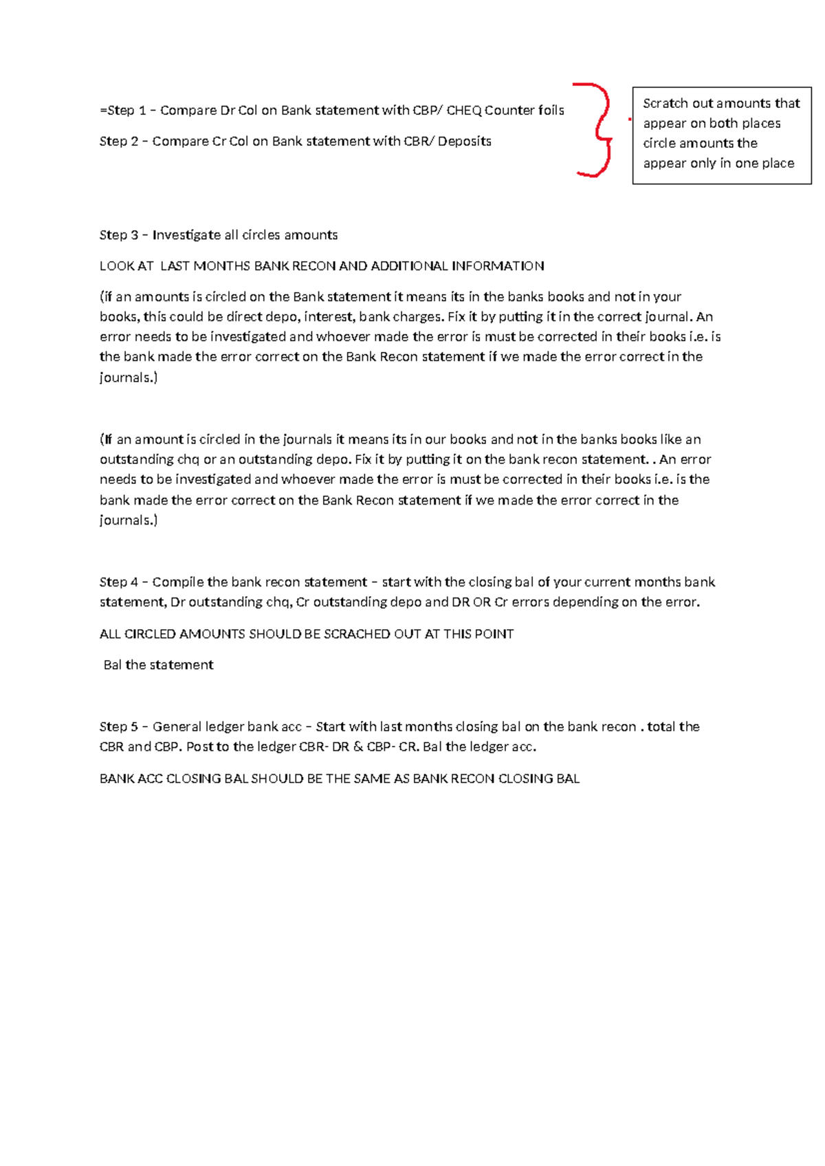 Bank Recon - Tutorial Work for Accurate Journal Adjustments - Studocu