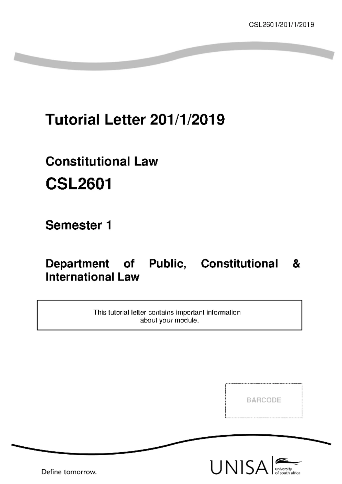 CSL2601 S1 2022 - Summary - 1. Provide the three different types of ...
