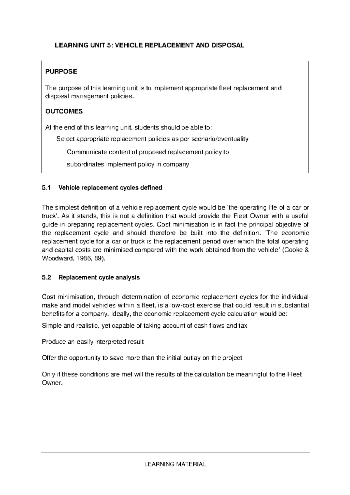 Vehicle Acquisition, Licensing, Insurance AND Accident Management ...