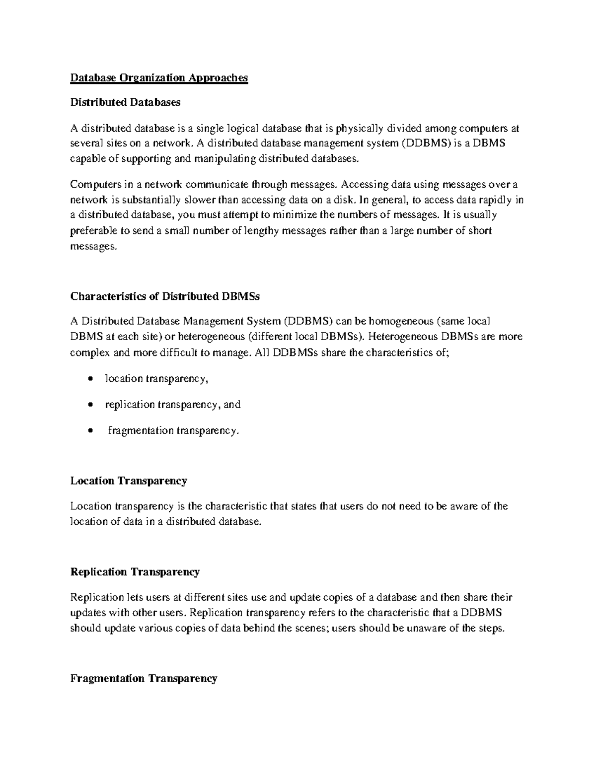 DBMS lesson 3 - Database lecture notes - Database Organization ...