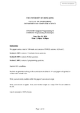 Programming technology - COMP2113 - HKU - Studocu