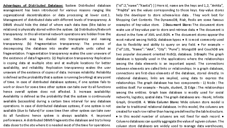 DBMS Unit 5: Advantages & Disadvantages of Distributed Databases - Studocu