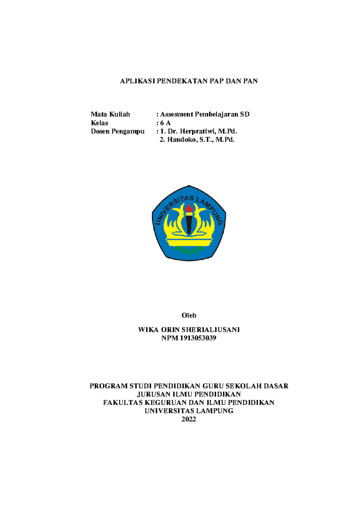 Aplikasi Pendekatan Penilaian PAP dan PAN dalam Pembelajaran SD Kelas 6 ...