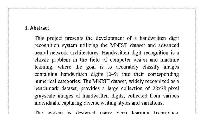 Handwritten Digit Recognition Using MNIST Dataset: A Deep Learning ...