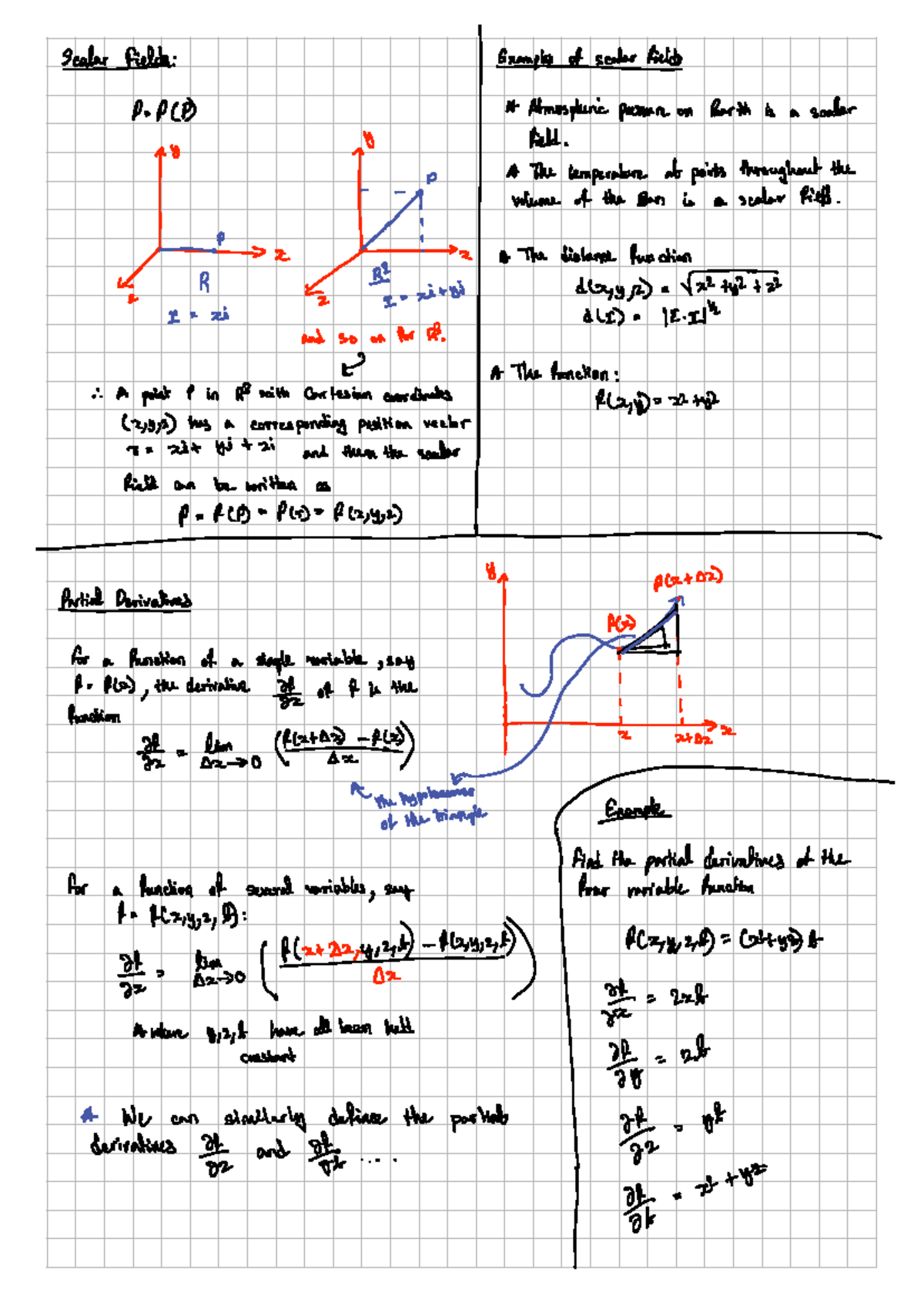Partial Derivatives and Chain Rule in Scalar Fields: Examples - Studocu