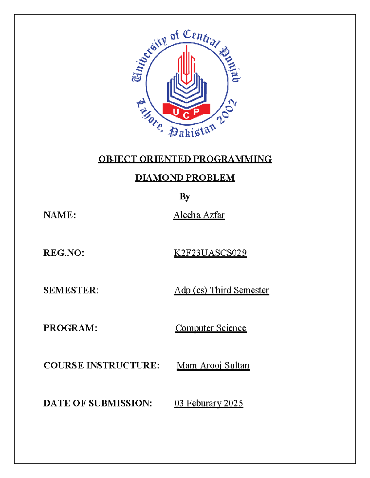 OOP Diamond Problem Explained - CS ADP 3rd Sem Notes - Studocu