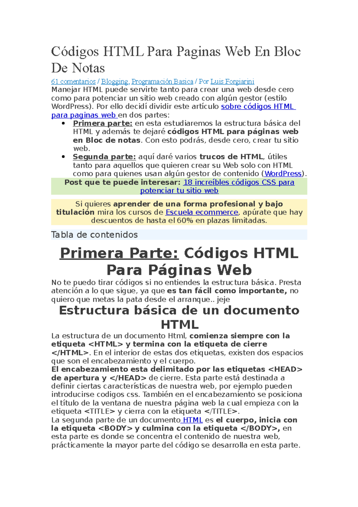 Códigos HTML para Páginas Web - Vol 2: Estrategias y Consejos - Studocu