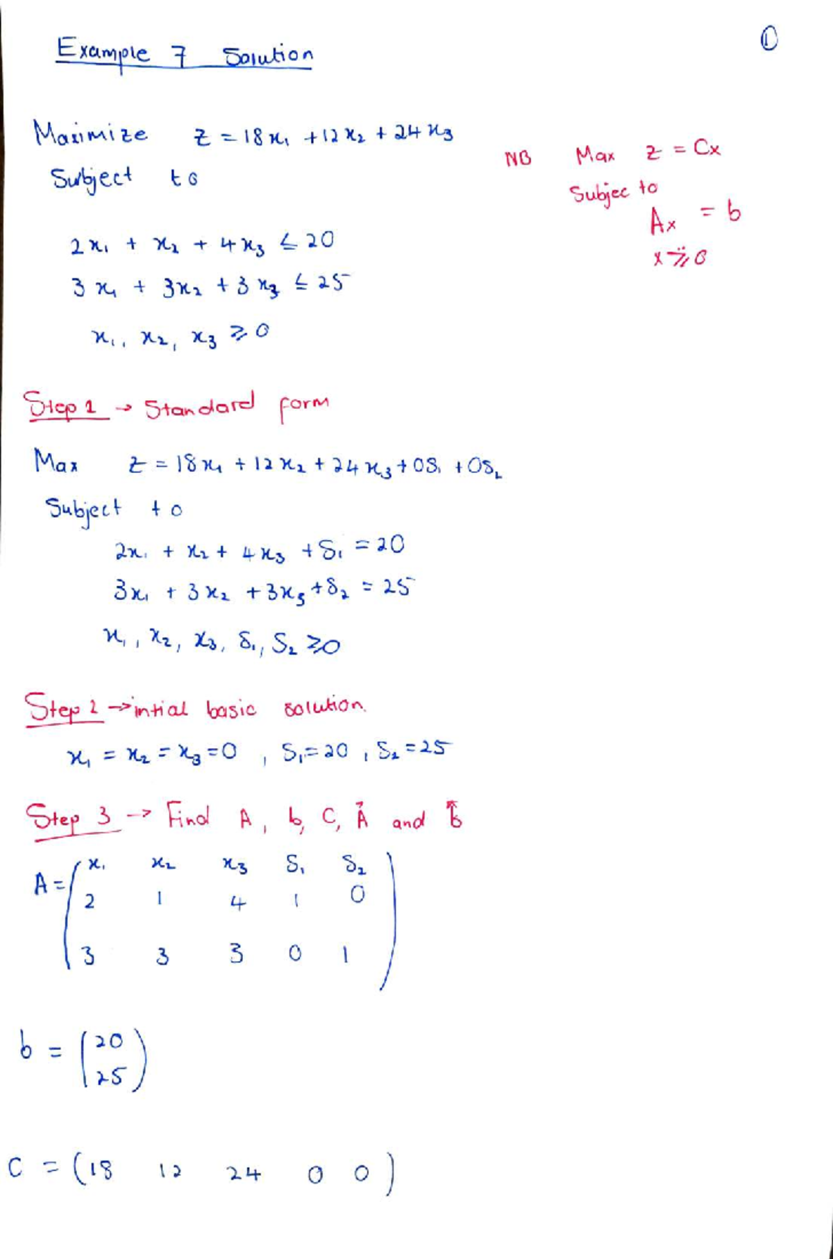 Revised Simplex Method Example for M3 NO Subject - Studocu