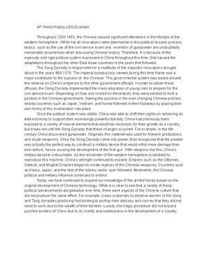 2 sample enduring issue essay - ENDURING ISSUE ESSAY This question is ...