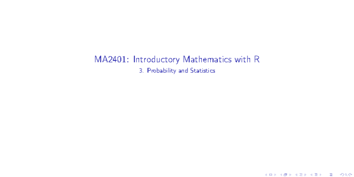 Chapter 3: Probability & Statistics Concepts (MA2401) - Studocu