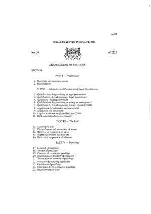 Botswana Penal Code updated version - CHAPTER 08: PENAL CODE ARRANGEMENT OF SECTIONS SECTION ...