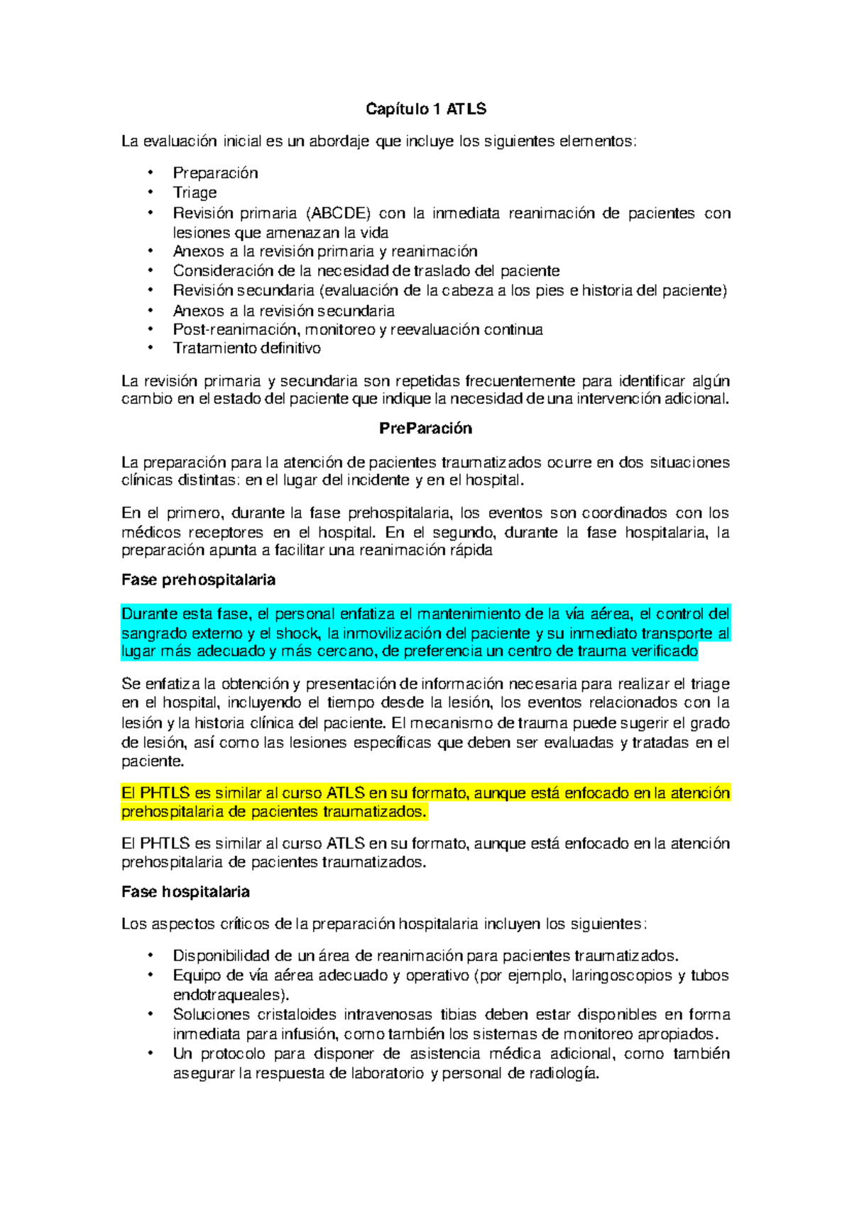 Capítulo 1 ATLS - Evaluación Inicial y Manejo de Pacientes Traumáticos ...