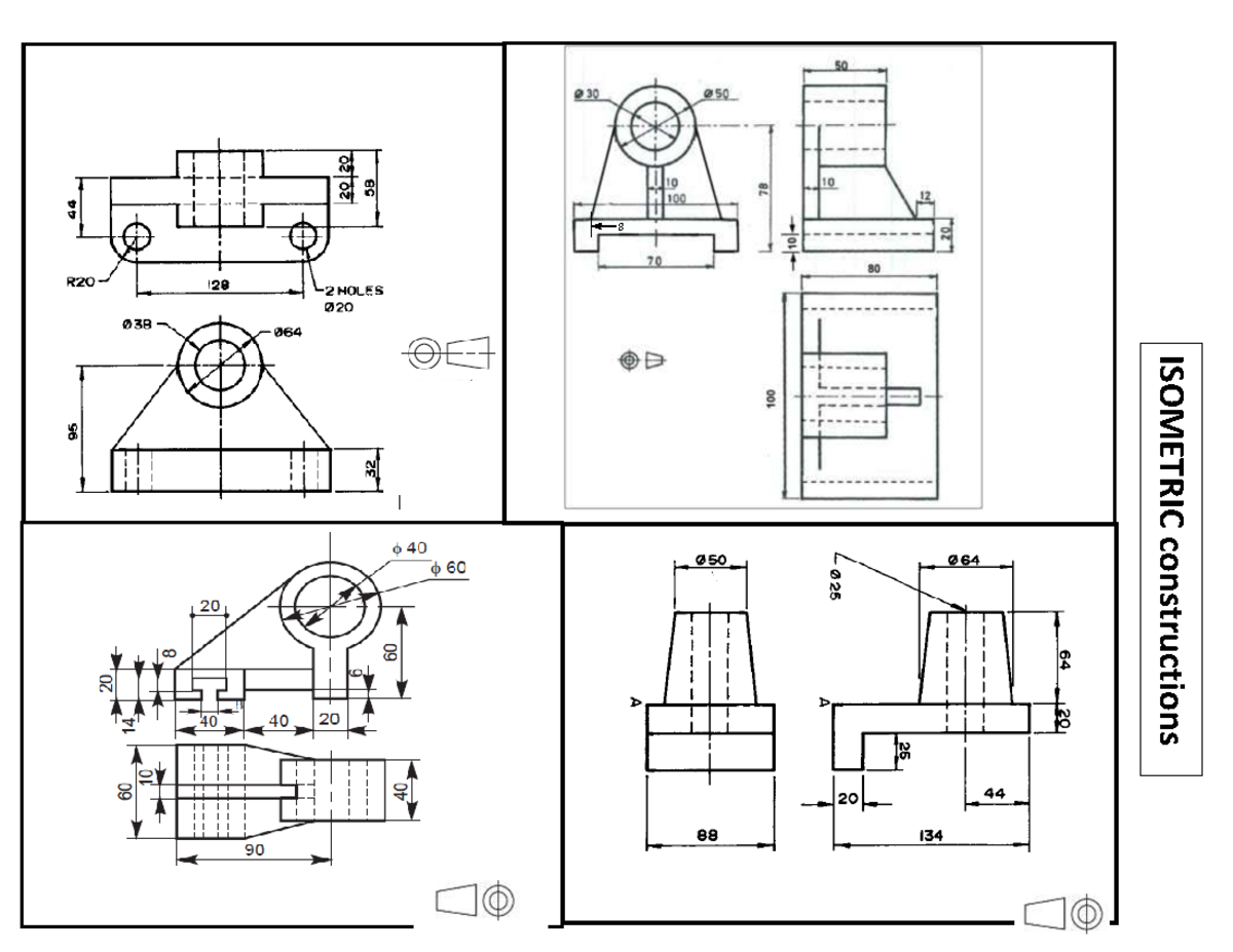 Isometric Drawing Practice 2025 - Course Code: 64 20 44 - Studocu