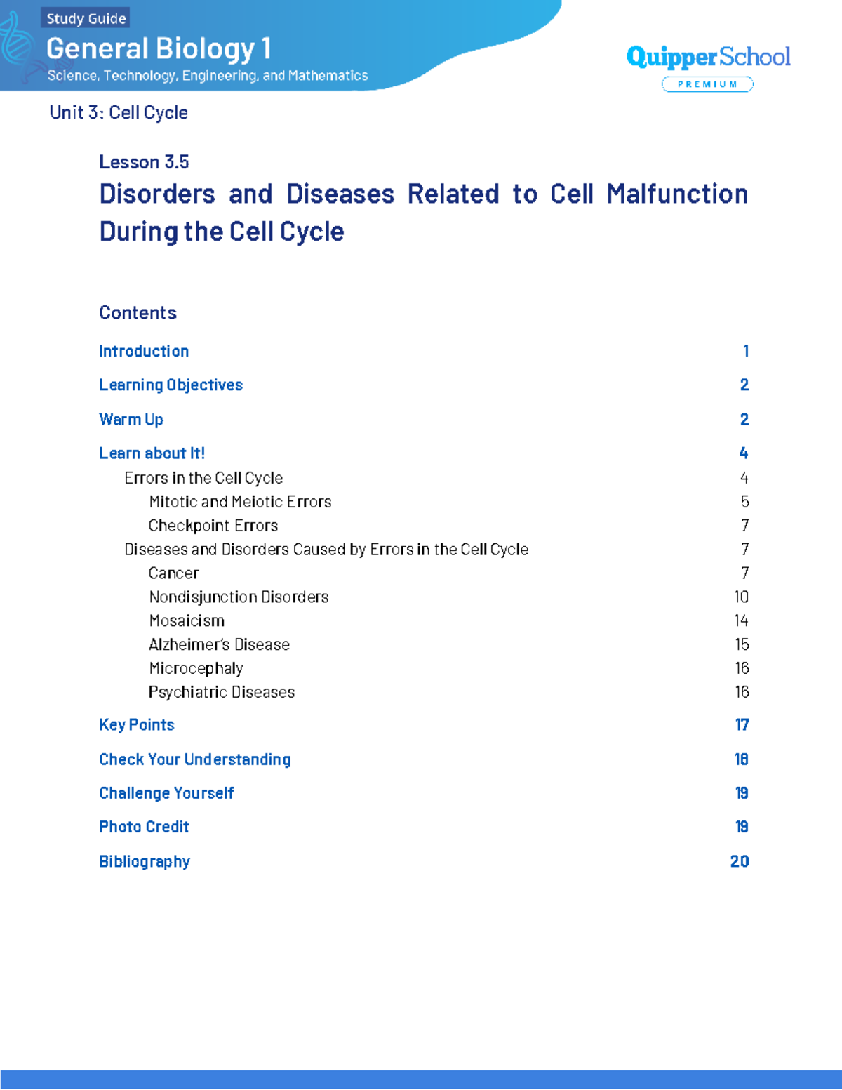 BIO1 11 12 Q1 0305 FD - Disorders and Diseases from Cell Cycle Errors ...