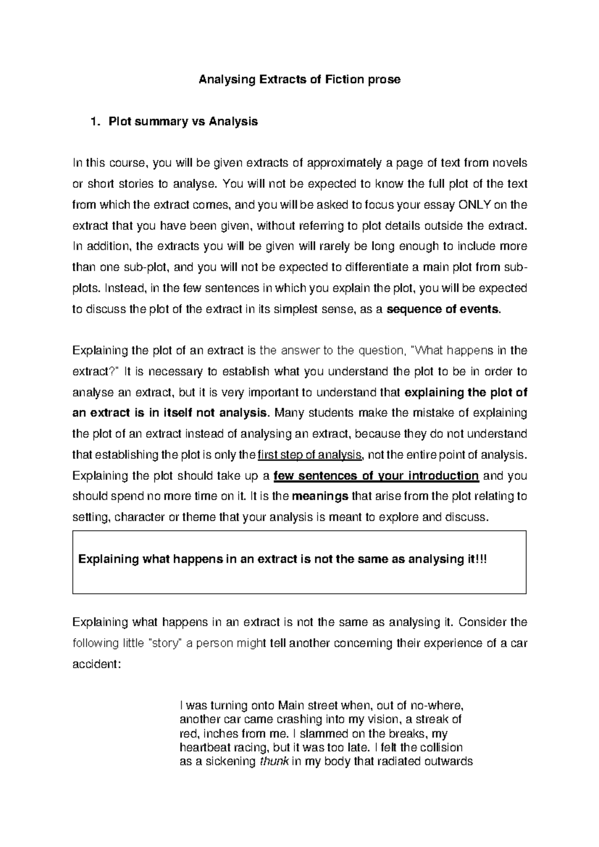 Analyzing Fiction Extracts: Understanding ENG2602 Themes and Techniques ...