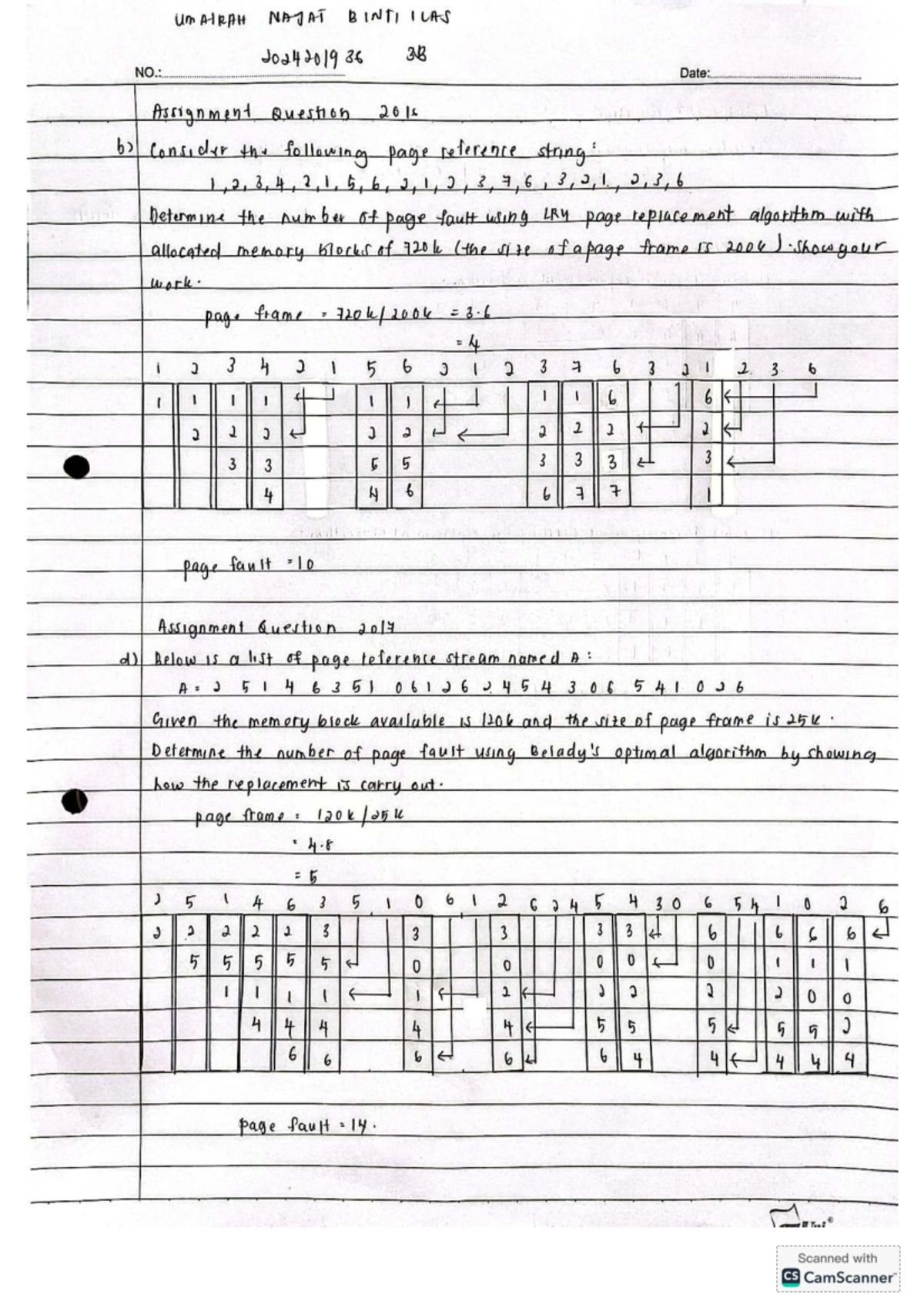 CSC520 Individual Assignment: Page Fault Analysis (Chapter 9) 2024 ...