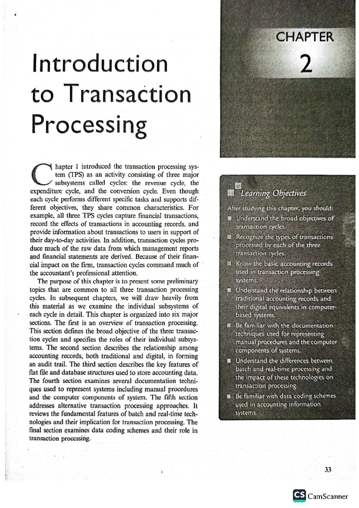 Chapter 2 Introduction to Transaction Processing 33 - CHAPTER ...
