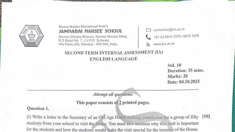Grade 10 English IA Paper - Second Term Assessment - Studocu