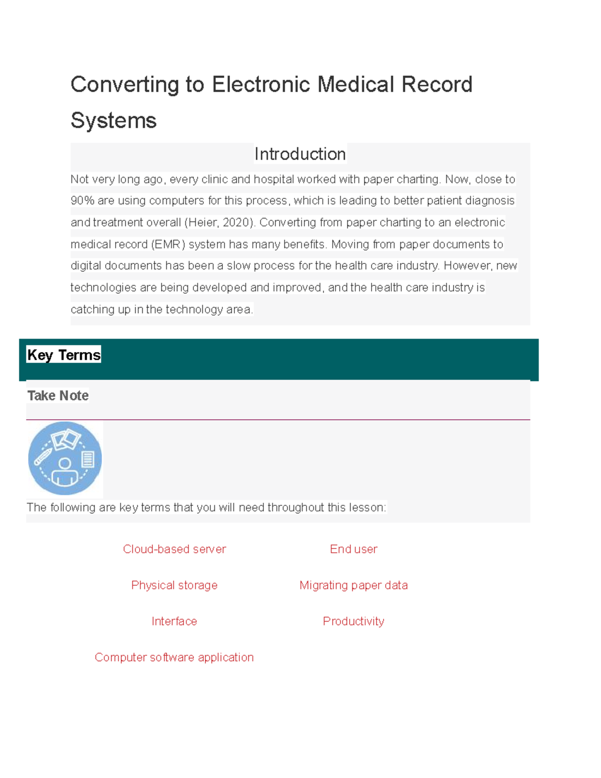 Converting from Paper to Electronic Medical Records: Benefits ...