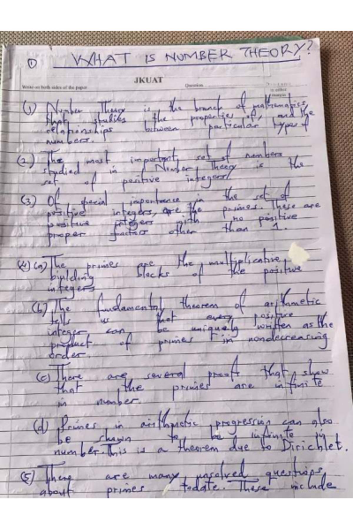 Number Theory Notes - JKUAT - Studocu