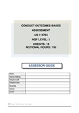 Learner Guide SAQA ID 115753: Conducting Outcomes Assessment NQF Level 5 - Studocu
